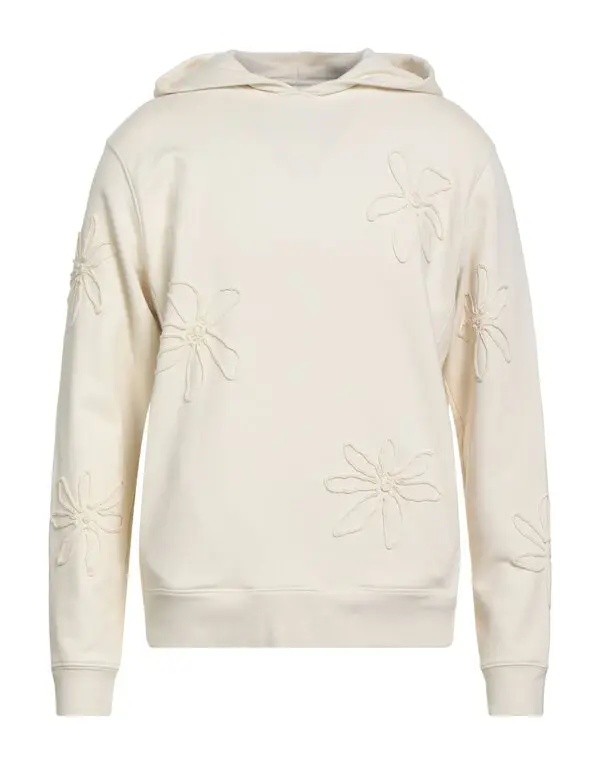 Sandro Cotton Blend French Terry Sweatshirt - White
