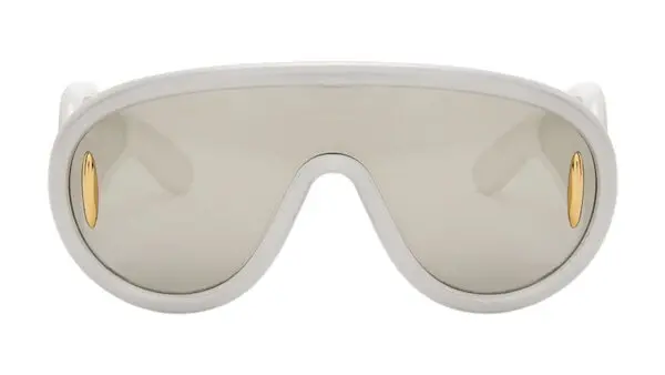 Loewe Wave Mask Sunglasses - White Holographic