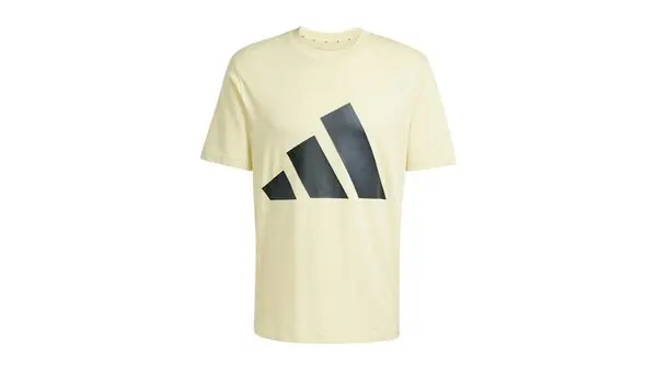 Adidas Essentials Big Logo Tee Shirt - Powder Yellow Black