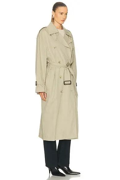 TOTEME Crisp Summer Trench Coat - Clay