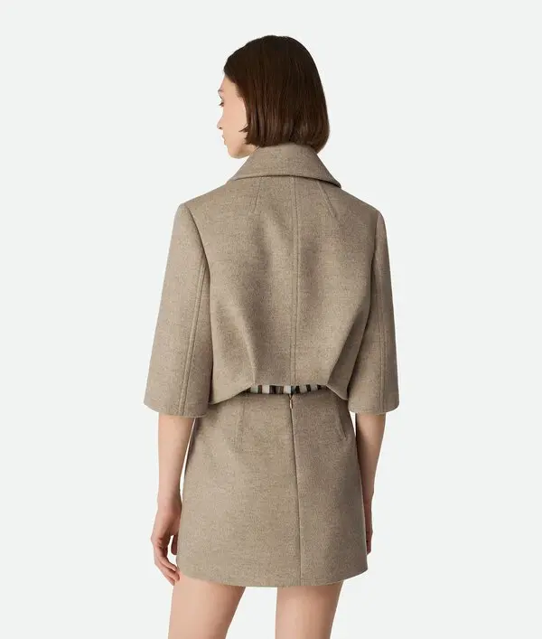 Bottega Veneta Wool And Cashmere Cropped Jacket
