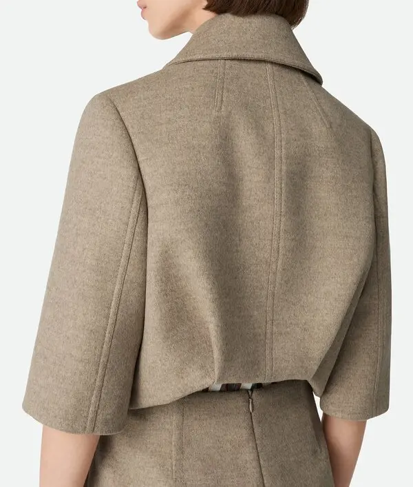 Bottega Veneta Wool And Cashmere Cropped Jacket
