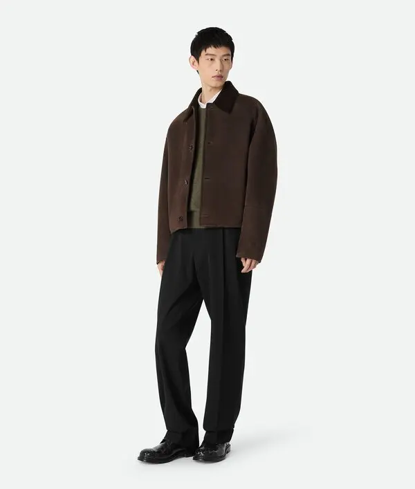 Bottega Veneta Felted Merino Shearling Jacket