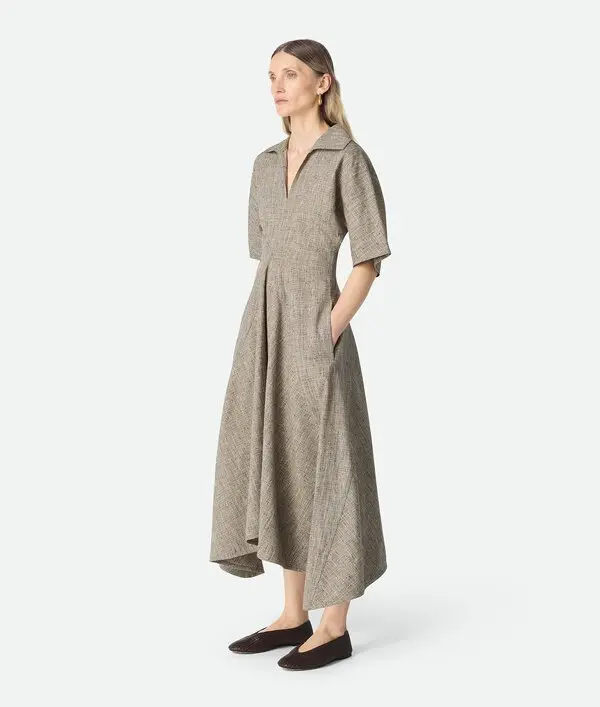 BOTTEGA  VENETA Fleck Viscose Midi Dress