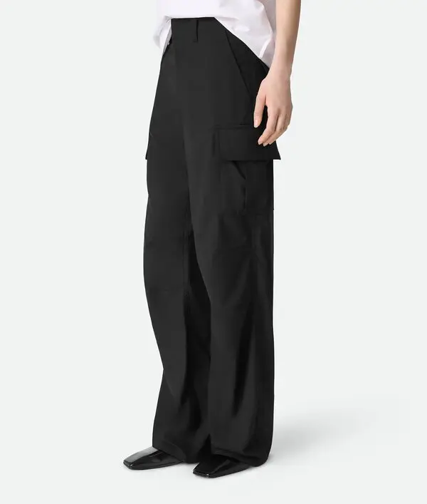 Bottega Veneta Fine Wool Cargo Pants