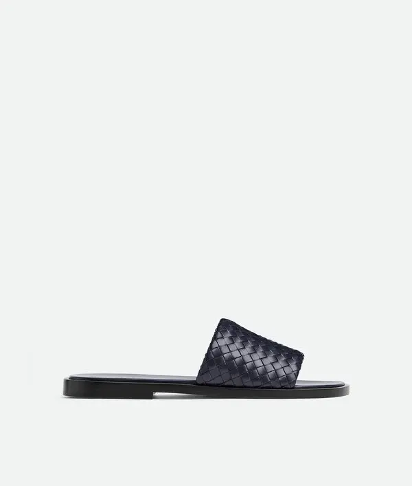 Bottega Veneta Elio Intrecciato Mule Sandal - Nocturnal