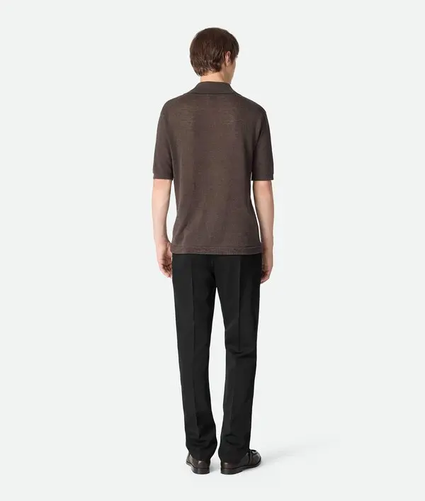 Bottega Veneta Grain De Poudre Straight Leg Pants