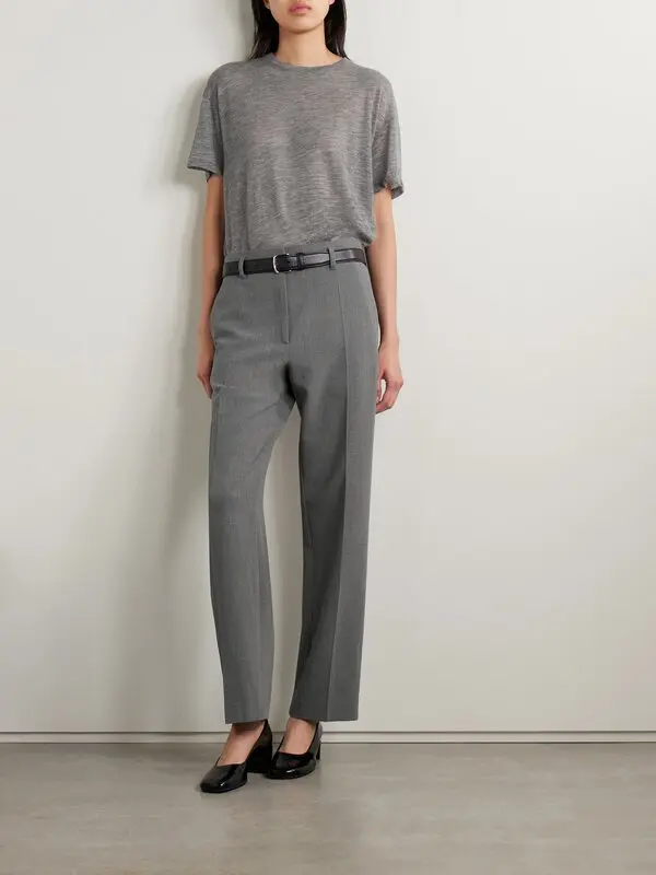 THE ROW Relian Cropped Wool-blend Pants