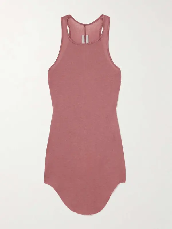 Rick Owens Cotton-jersey Tank - Antique Rose