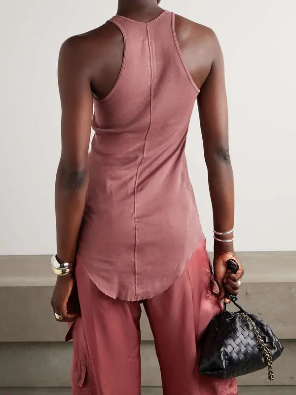 Rick Owens Cotton-jersey Tank - Antique Rose