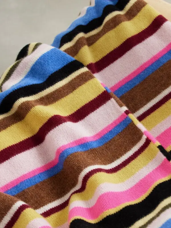 THE ELDER STATESMAN Striped Cashmere Blanket