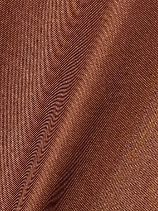 Proenza Schouler Amaya Belted Silk Satin-twill Dress - Brown