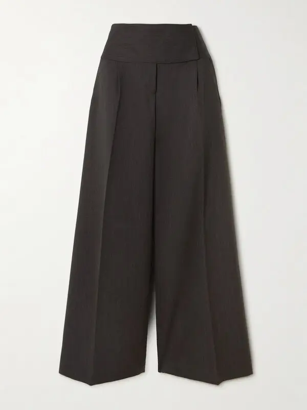 Our Legacy Girdle Pleated Wool Wide-leg Pants