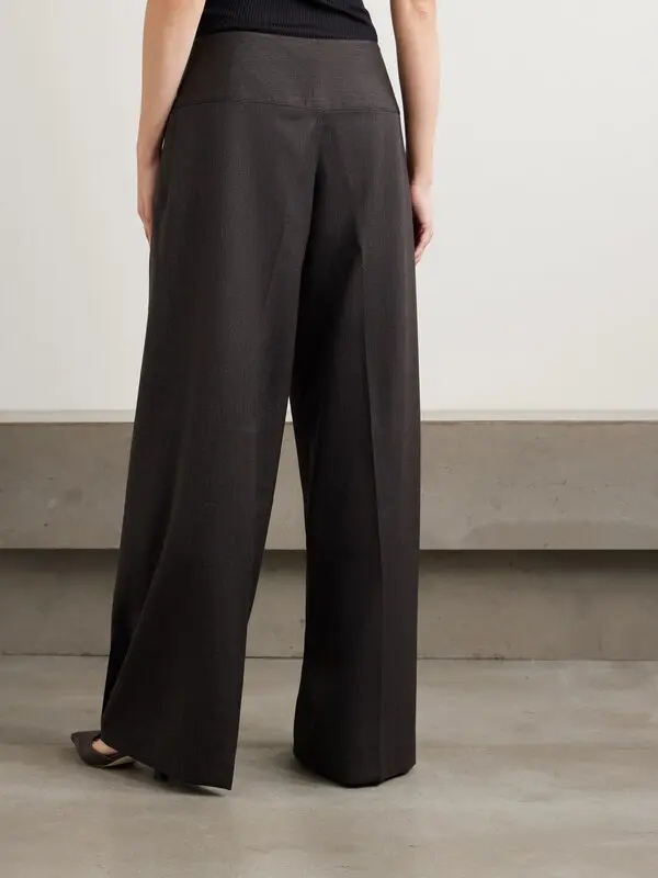 Our Legacy Girdle Pleated Wool Wide-leg Pants