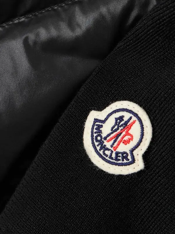 Moncler Wool And Shell Quilted Down Jacket