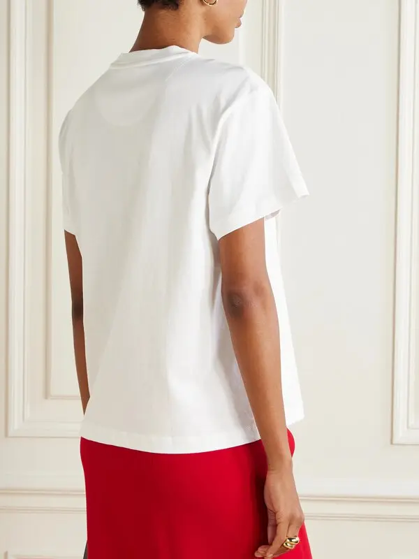 JIL SANDER Three-pack Appliquéd Cotton-jersey T-shirts - Multi