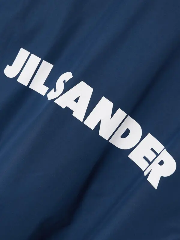 JIL SANDER Printed Cotton-taffeta Jacket - Blue