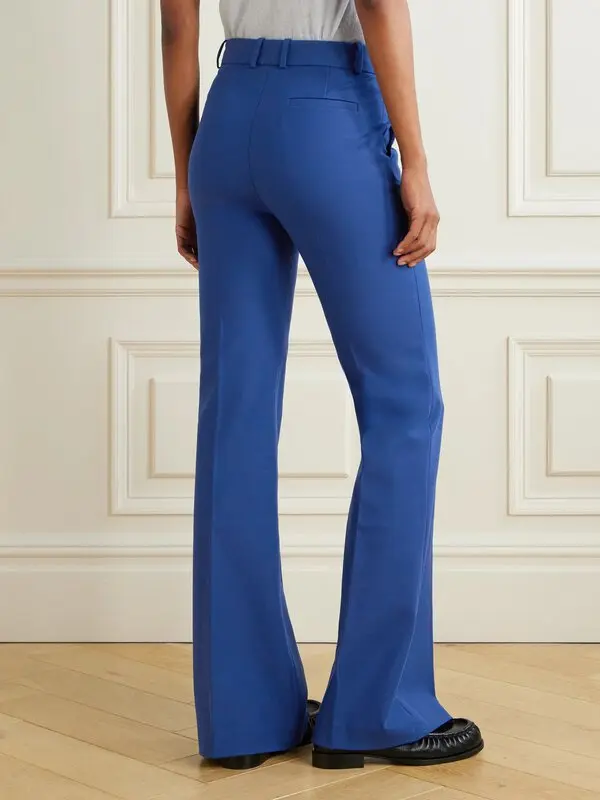 JOSEPH Cotton-blend Straight-leg Trousers