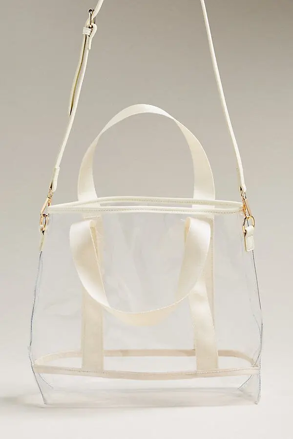 Anthropologie Clear Stadium Tote