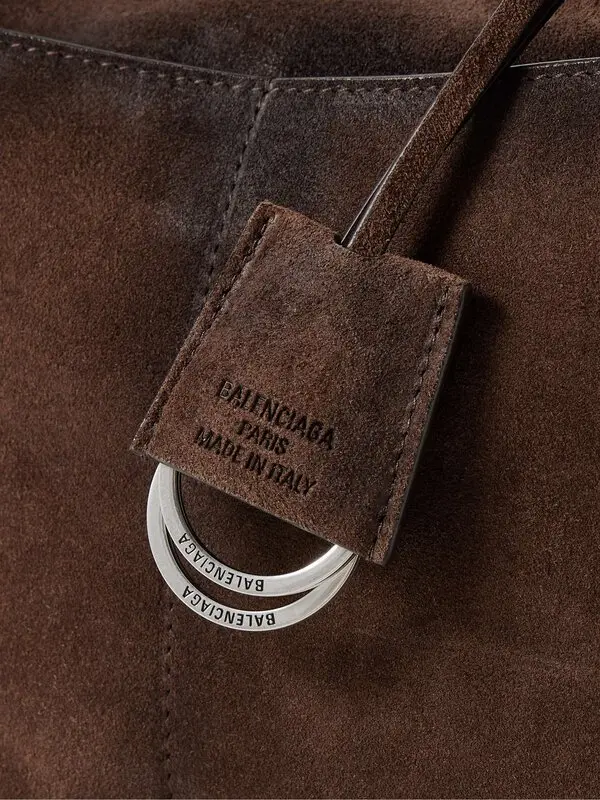 Balenciaga Rodeo Medium Suede Shoulder Bag
