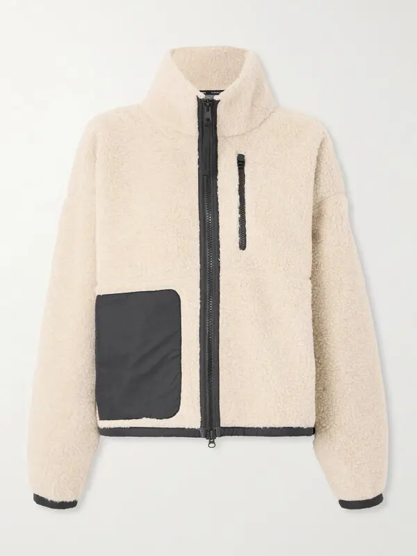 Canada Goose Simcoe Shell-trimmed Wool-blend Fleece Jacket - Neutrals