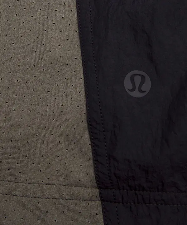 Lululemon Nylon High-rise Short 5 - Black/army Green