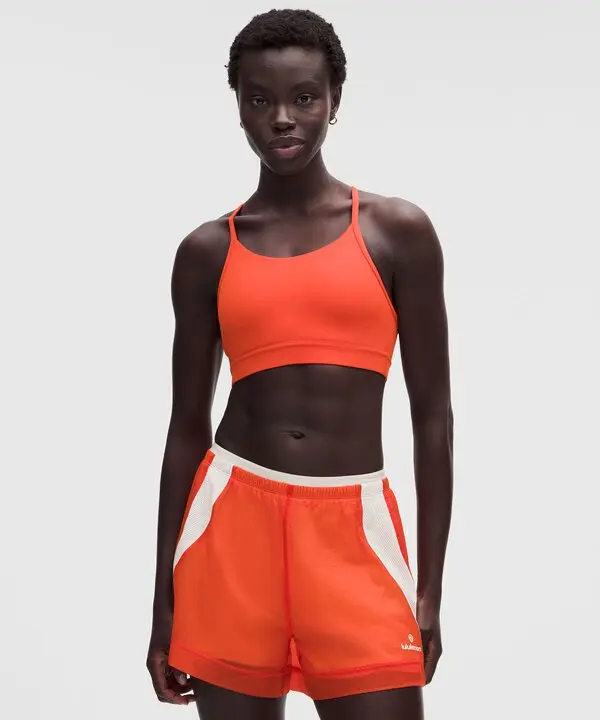 Lululemon Flow Y Mid-support Bra - Cherry Ember
