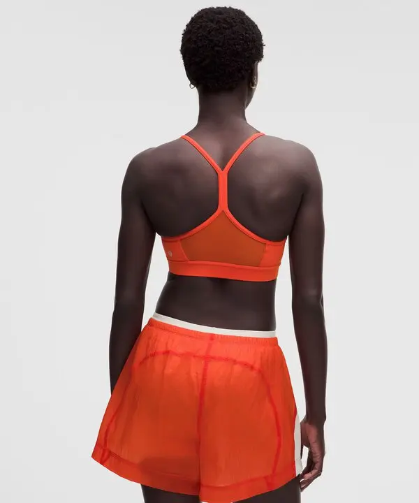 Lululemon Flow Y Mid-support Bra - Cherry Ember