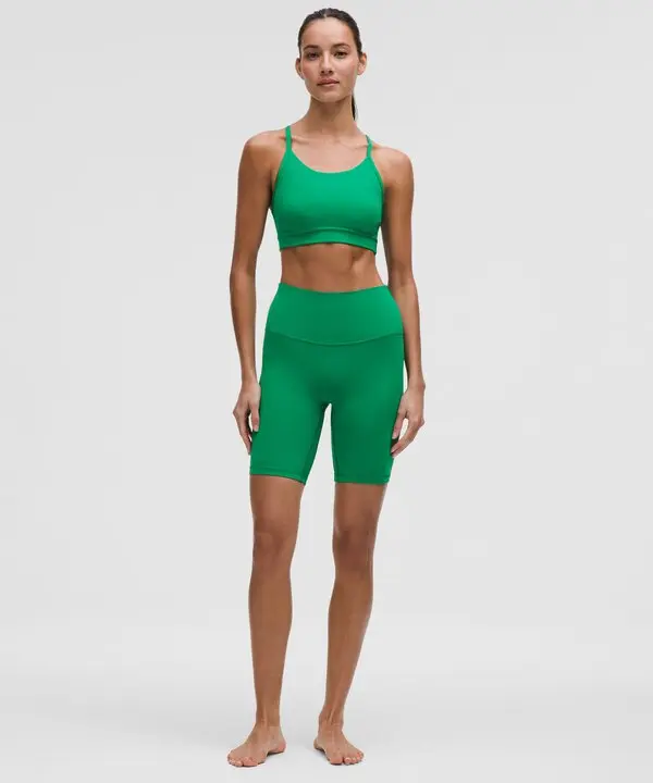 Lululemon Flow Y Mid-support Bra - Raceway Green