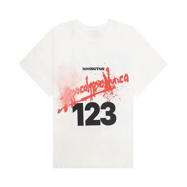 RIVINGTON ROI REBIS Apocalypse Nunca Short-sleeve Tee - White
