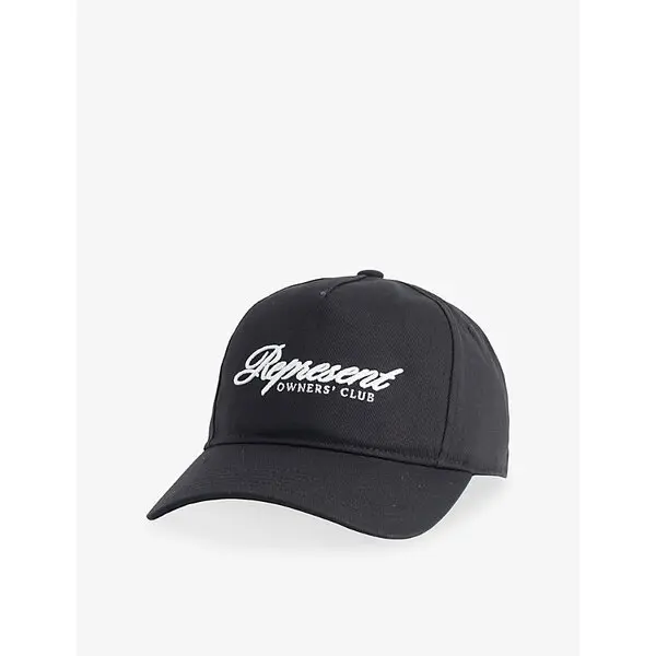 REPRESENT Owners Club Script Cotton Cap - Black