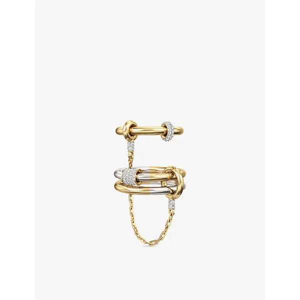 PHORIA Hookup Ii Chain Ring - Gold/silver