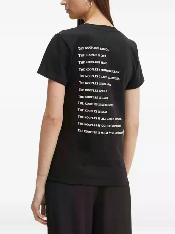 The Kooples Neon Graphic Slogan T-shirt