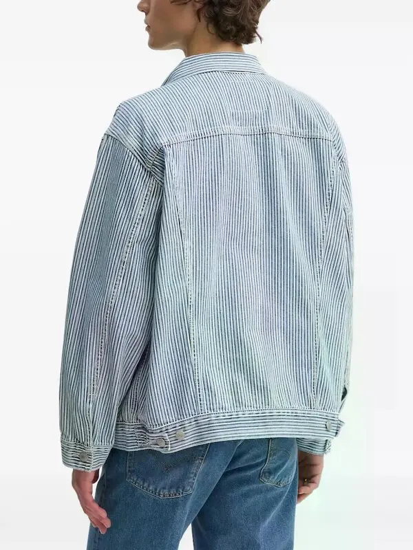 LEVI'S Striped Denim Jacket - Blue