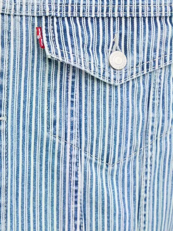 LEVI'S Striped Denim Jacket - Blue