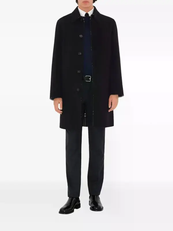 Burberry Wool Car Coat - Black