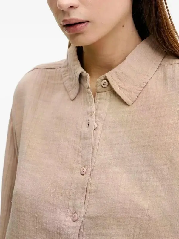 Melissa Odabash Button-down Point-collar Shirt