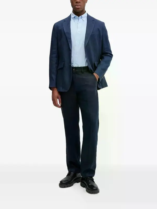 HACKETT Linen Two-button Blazer