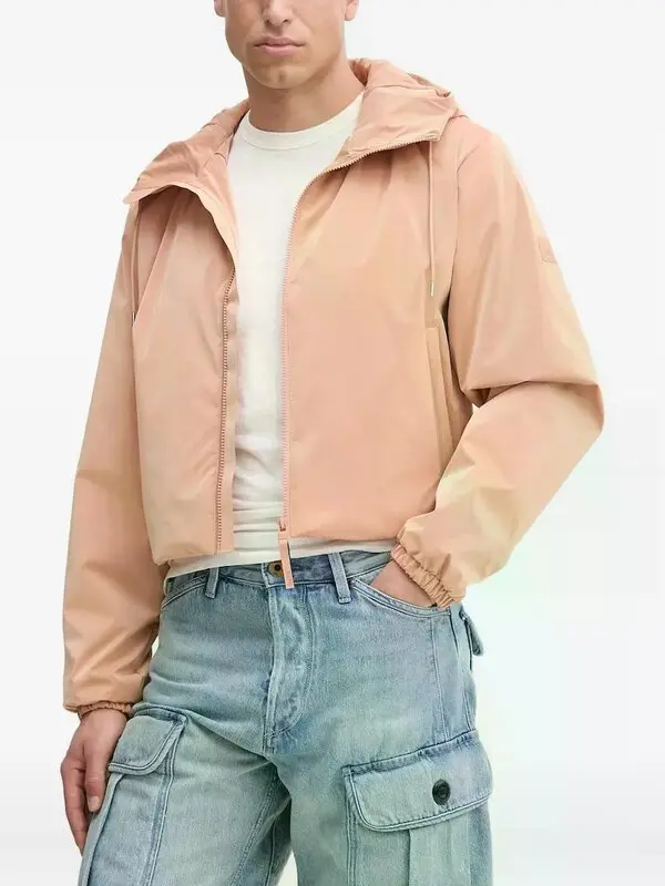 Rains Drawstring Hooded Jacket - Pink