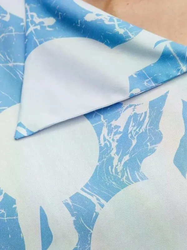 Tiger Of Sweden Abstract-print Short-sleeved Blouse