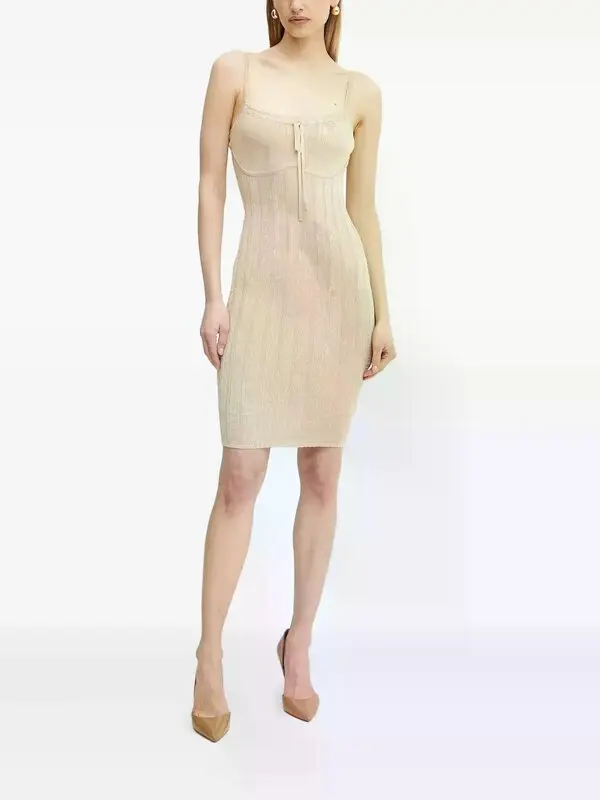 Guess Ribbed Knit Dress In Neutrals - 22% Off | Editorialist