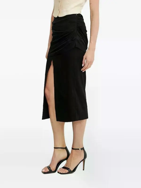 Pinko Gathered Midi Skirt