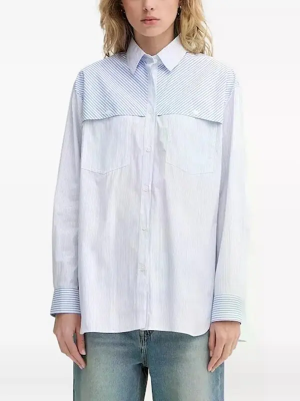 Paul Smith Striped Panelled Shirt