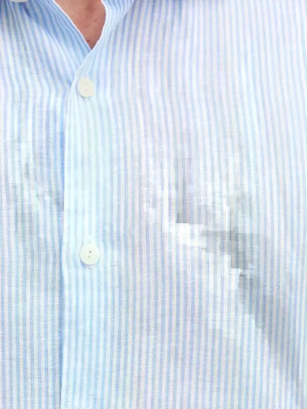 MC2 SAINT BARTH Striped Linen Shirt
