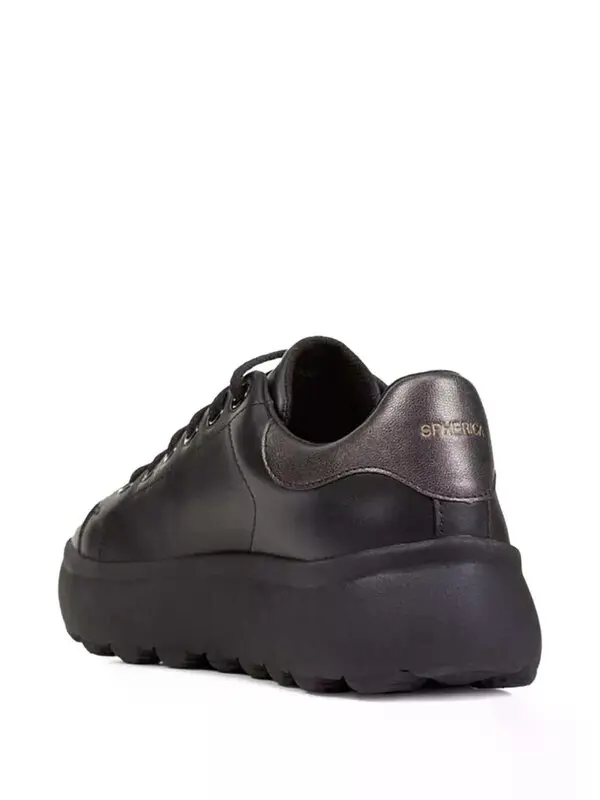 Geox Leather Platform Sneakers