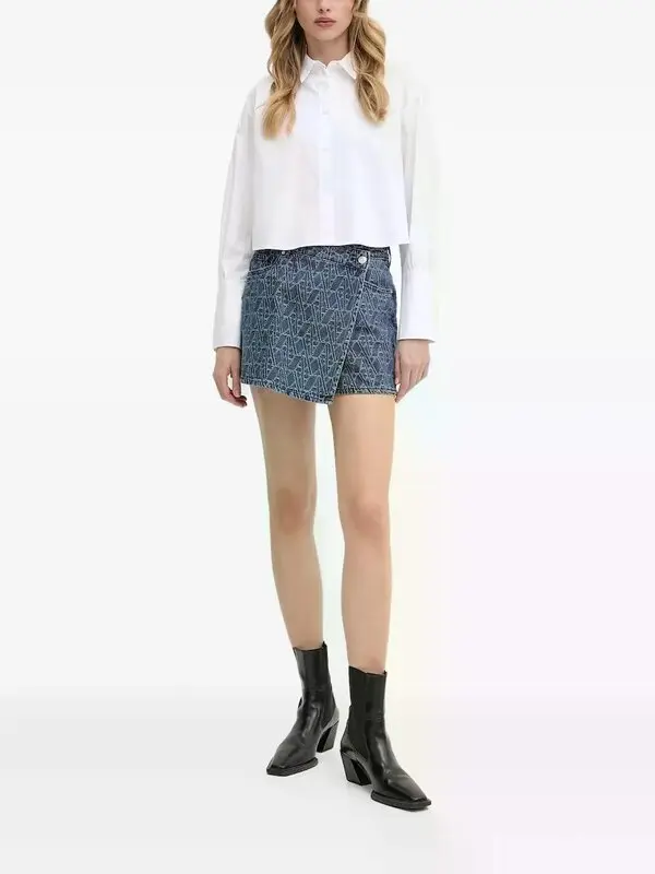 Armani Exchange Long-sleeve Cropped Shirt