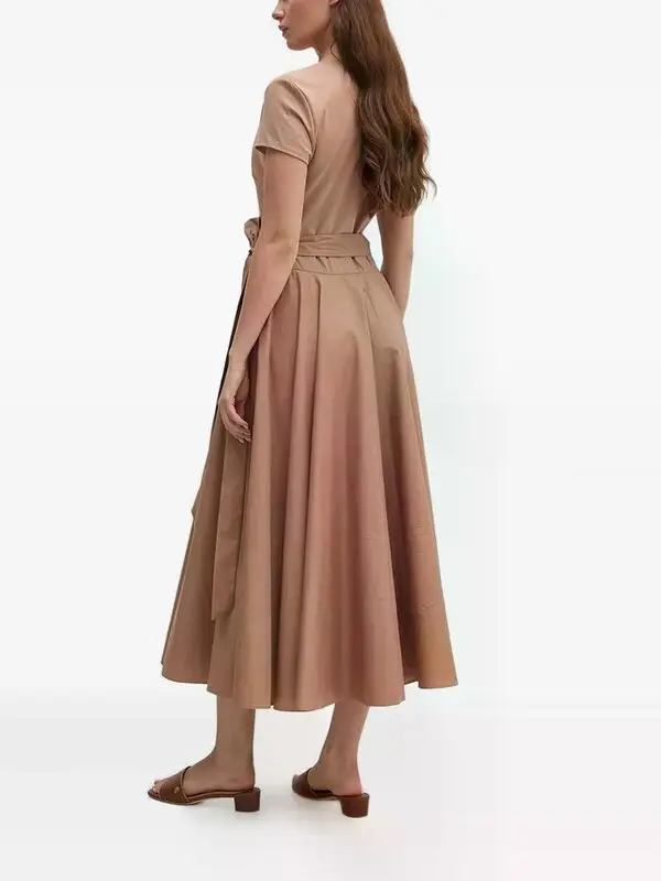 SANDRO FERRONE Wrap-front Belted Midi Dress