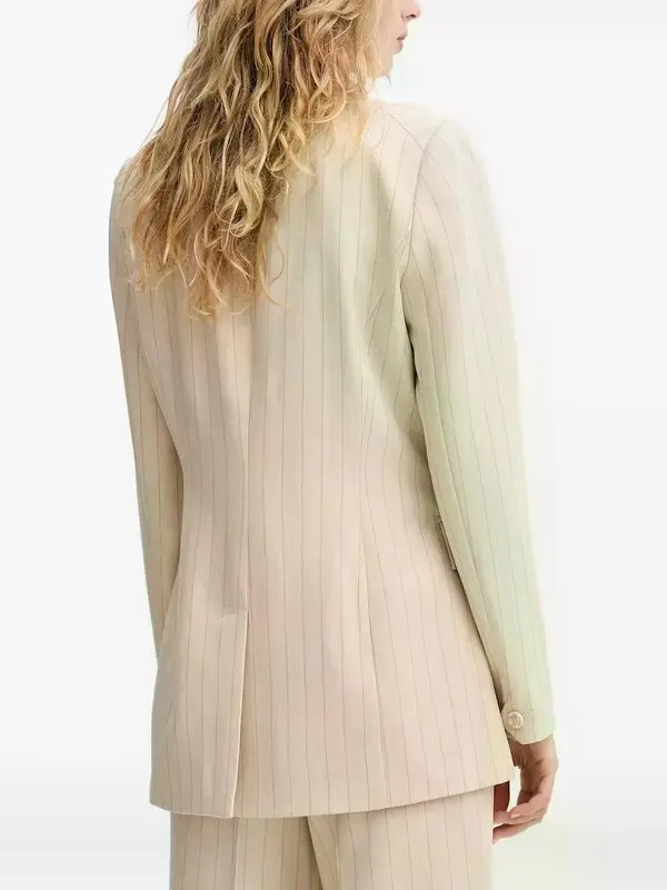 BRUUNS BAZAAR Pinstriped Double-breasted Blazer