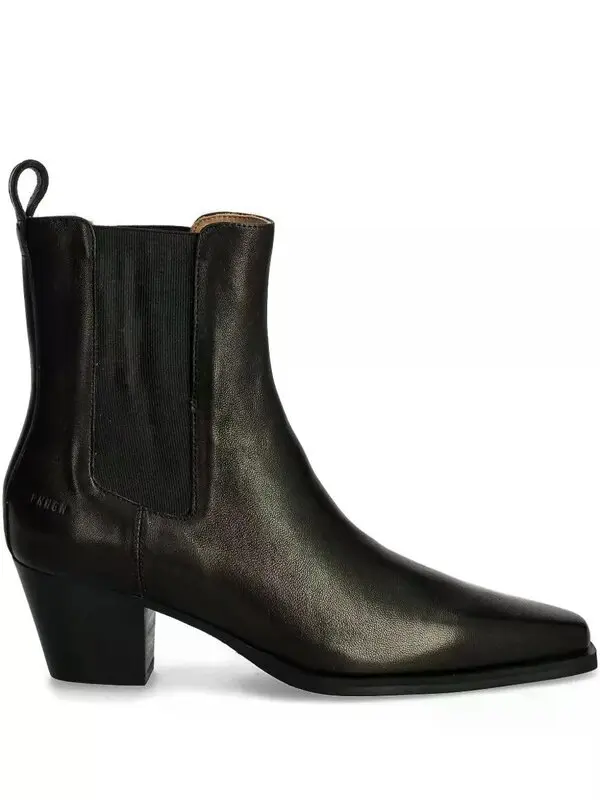 SUMMERY COPENHAGEN Elastic-panel Pointed-toe Boots