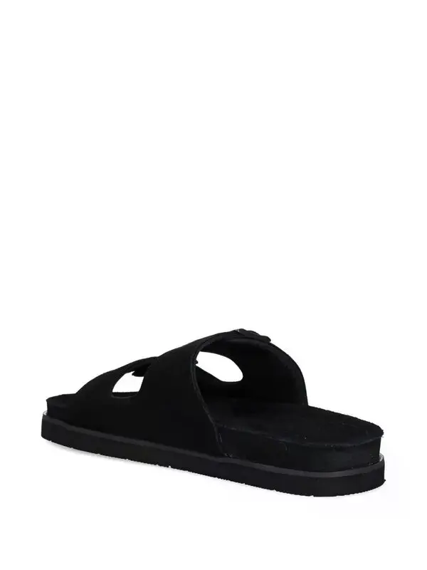 Gant Double-buckle Suede Sandals - Black
